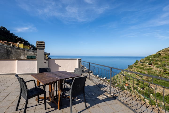 Centrale|terrazza Vista Mare|wifi100mb|manarola - Manarola