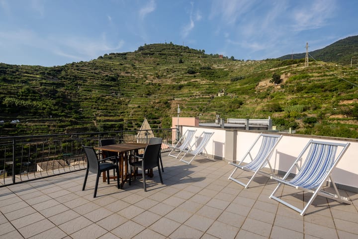 Centrale|terrazza Vista Mare|wifi100mb|manarola - Manarola