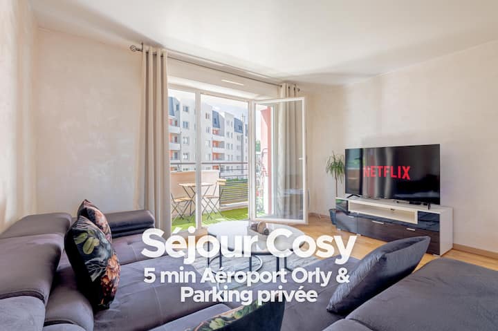 Séjour Cosy • 5 Min Aéroport Orly • Parking Privée - Villeneuve-Saint-Georges