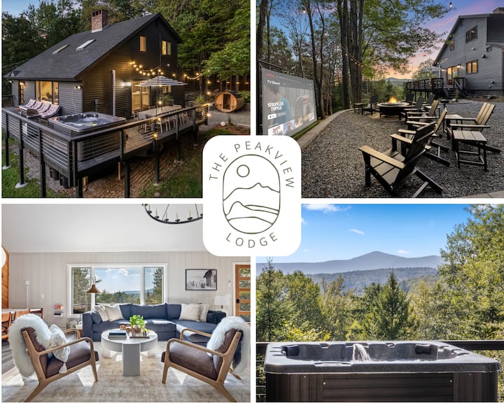 Peakview Lodge: Hot Tub - Sauna - Fire Pit- Ski - Vermont