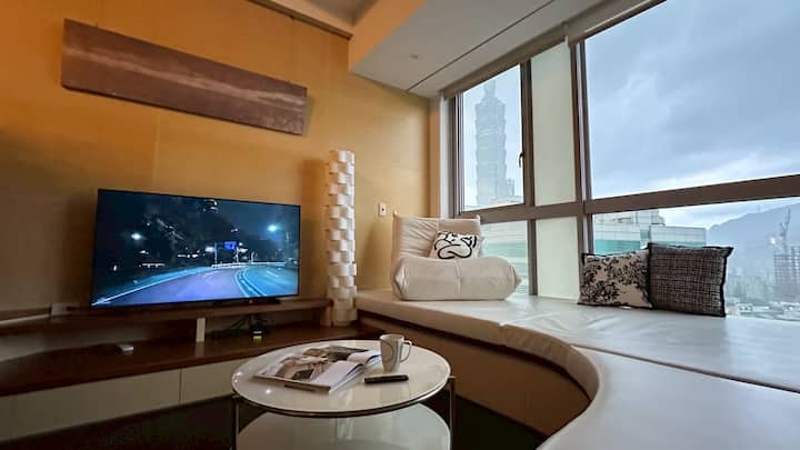 Taipei 101 Plant Loft | Mrt | Gym | 夜市|Pool - Taipei