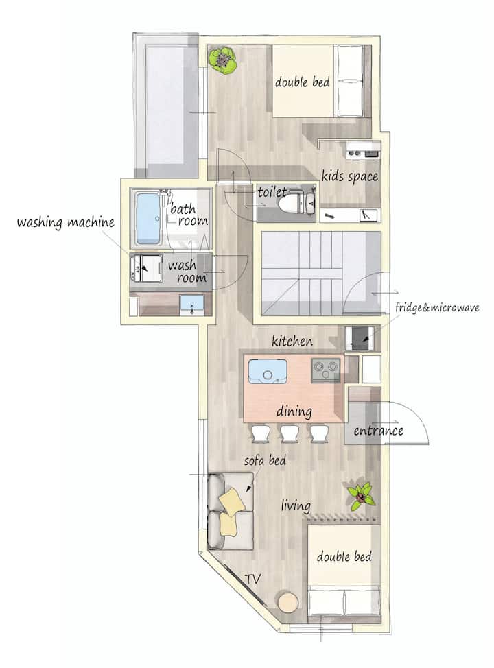 New! Penthouse 5ppl丨easy Access To Tokyo - Kawasaki