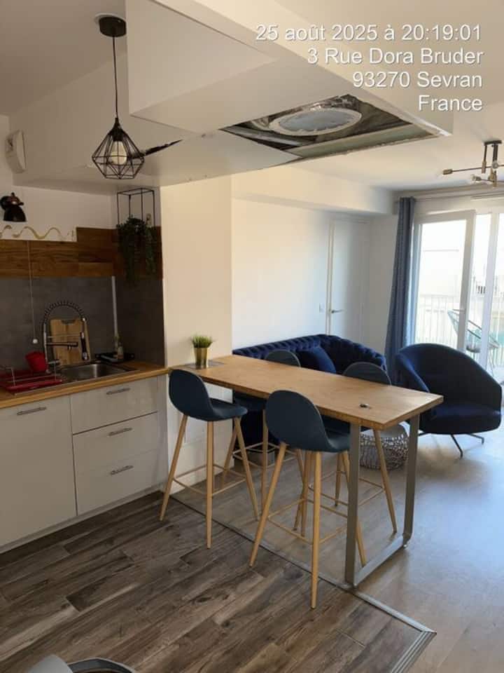 Le Nautica - Proche Cdg - 4 Prs - Balcon - Livry-Gargan
