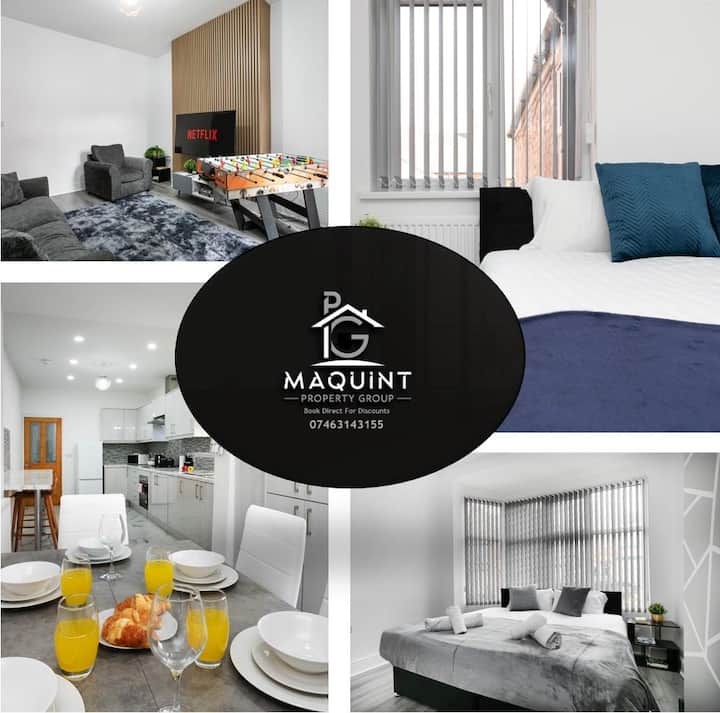 Sleeps 11, 5 Bed, Wifi, Parking, Discounts% - Leicester