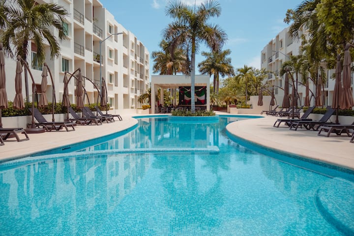 Secure Condo In Cancún: Pool, Bbq And Pets - Cancún