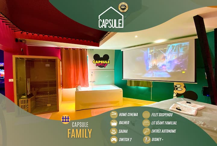 Capsule Family - Sauna - Jacuzzi - Nord