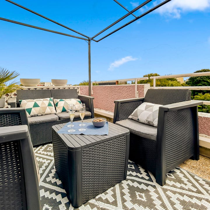 Proche Paris Et Disneyland T2 Calme Avec Terrasse - Noisiel