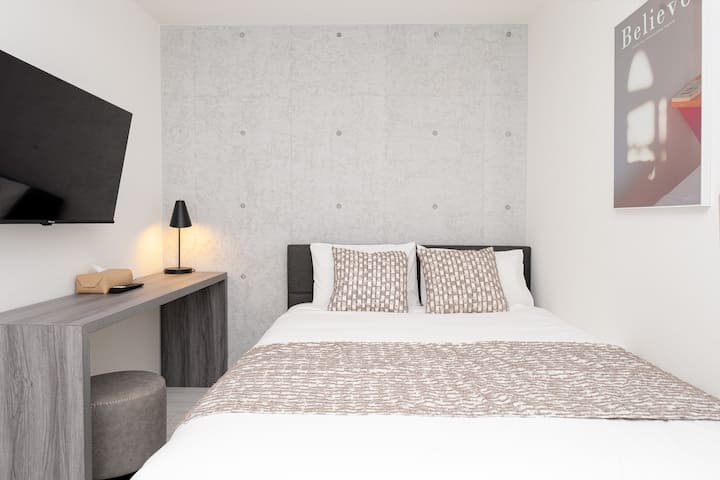 东京墨田25㎡一居【203】｜双人床＋沙发床｜厨房浴缸洗衣机齐全｜近两国站、天空树 - 上野