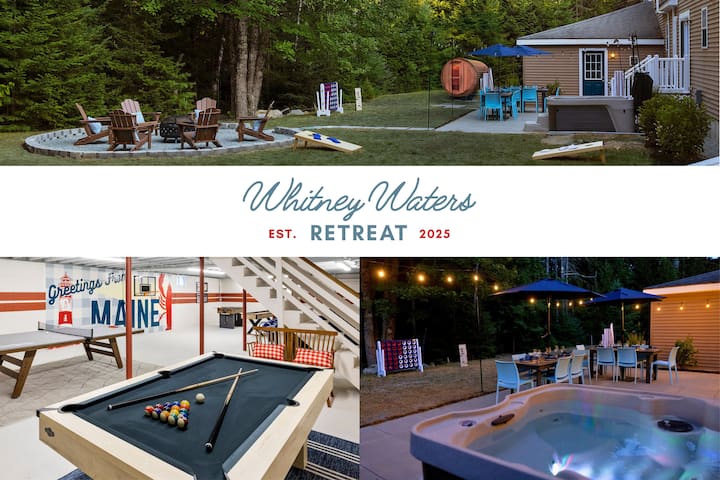 Game Room, Hot Tub, Sauna, Gym - Walk To Long Pond - Bar Harbor, ME