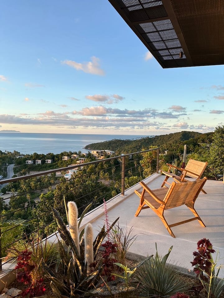 New 3 Bedroom Pool Villa With Sea View - Ko Samui