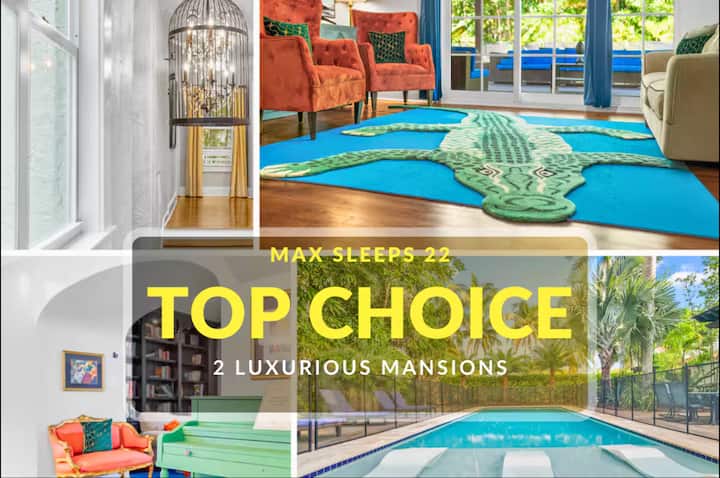 8br– Sleeps 22! Wpb Resort W/pool + Spa + Firepit - West Palm Beach, FL