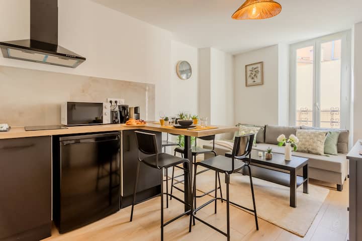 Brise De Sauge • 1br Cosy & Clim • Proche Palais - Cannes