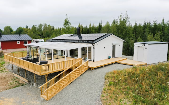 Modern Och Nybyggt Fritidshus-sjöutsikt-spa&bastu - Svezia