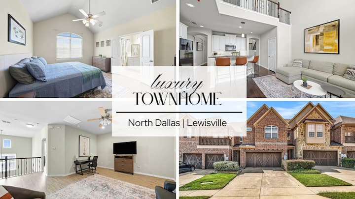 3br Townhome W/pool Near Dfw-airport & Garage - Lewisville, TX