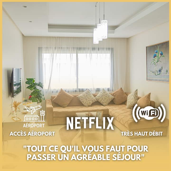 Charmant Studio Meublé Parc Nouaceur –Aéroport - Bouskoura