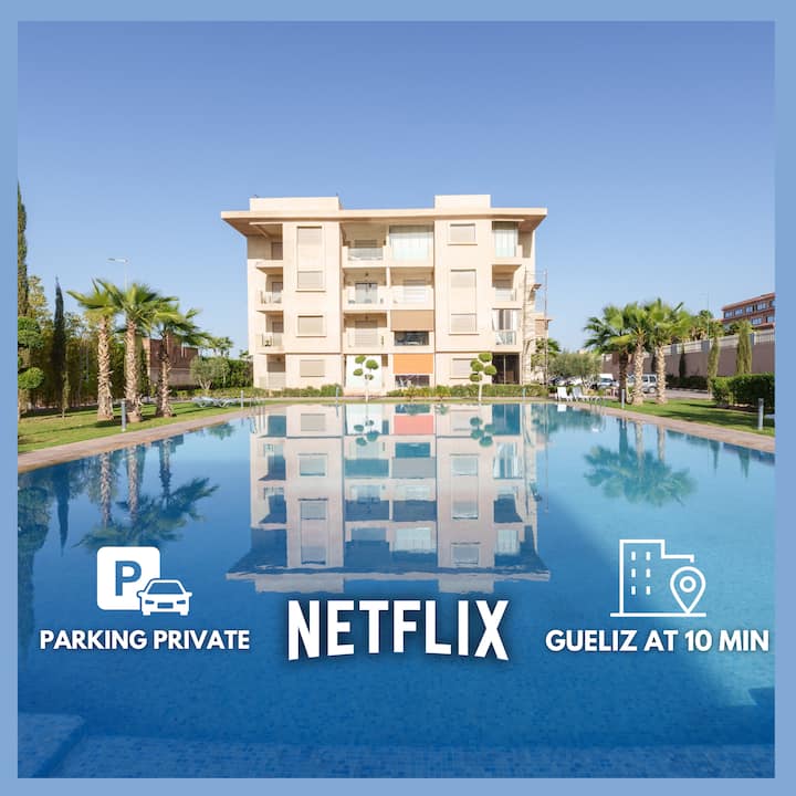 Coralia | Piscine, Gueliz à 10min Et 2 Salle D'eau - Marrakech