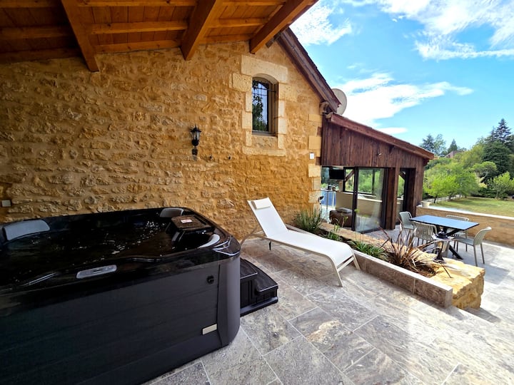 Clos Du Noyer - Cocon Ressourçant Avec Spa Couvert - Sarlat-la-Canéda