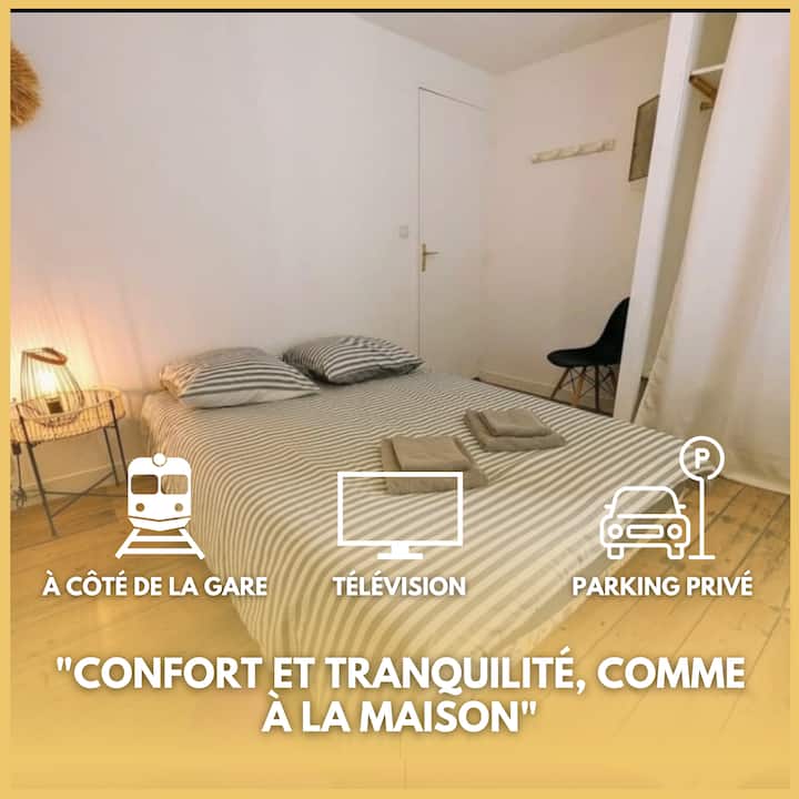 Le Gouédic : Parking Privé / Gare / Centre-ville - Langueux