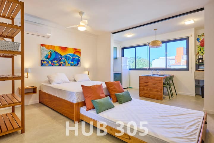 Hub305 Studio Com Piscina 200m Da Praia Tenorio - Ubatuba