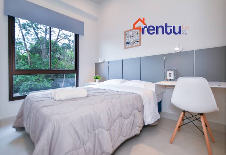 Cozy 1br + Desk, Pool & Terrace - Paraguay