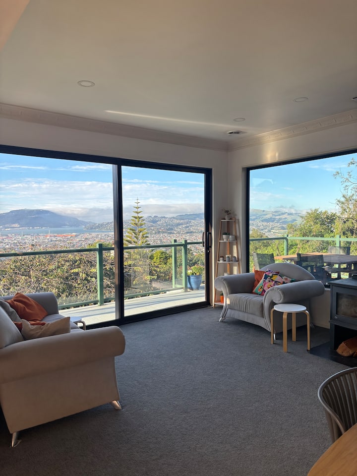 City, Harbour And Ocean Views - Dunedin