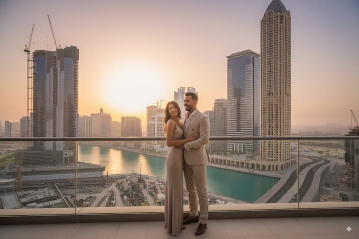 Keyrock Living | Stylish 1br With Lake View & Pool - Dubai