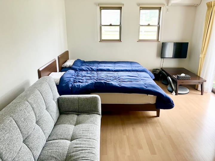 【Pets Allowed！】countryside Trip/terrace Twin/3 Ppl - 龜岡市