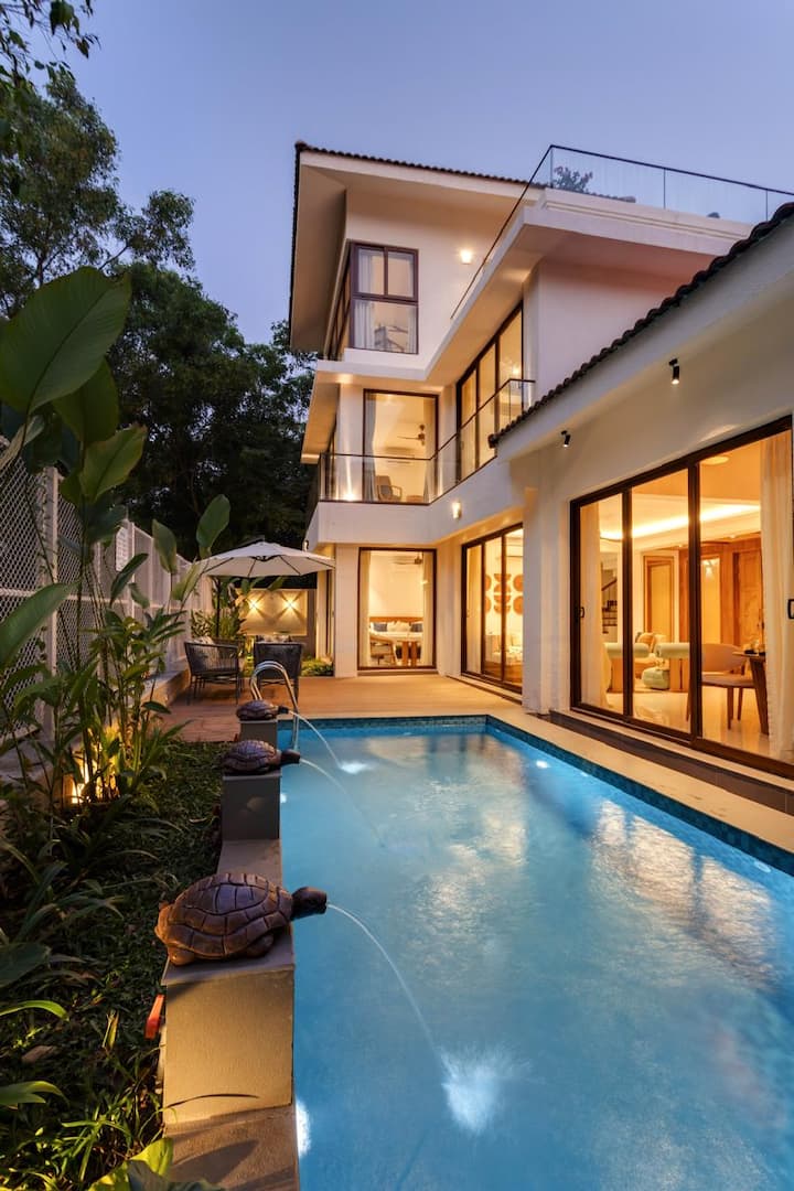 Lux 3bhk Villa W/pool Anjuna, 5 Mins To The Beach - Anjuna