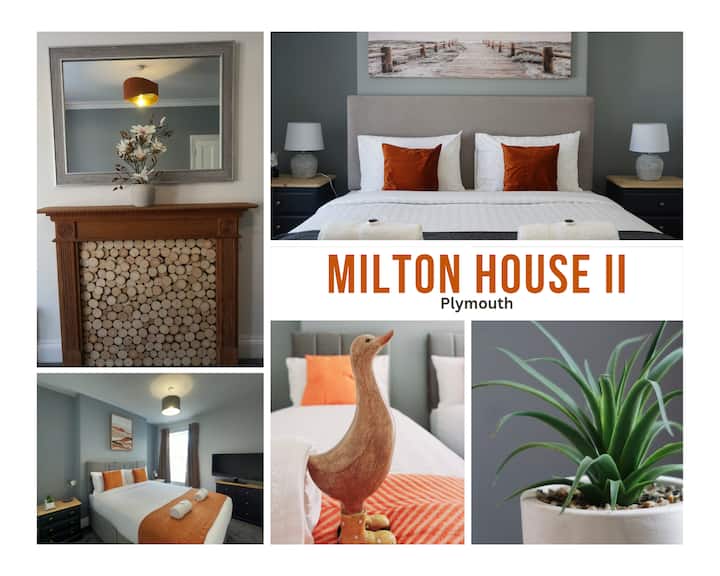Milton House Ii | Super King + 4 Smart Tvs + Deck - Plymouth