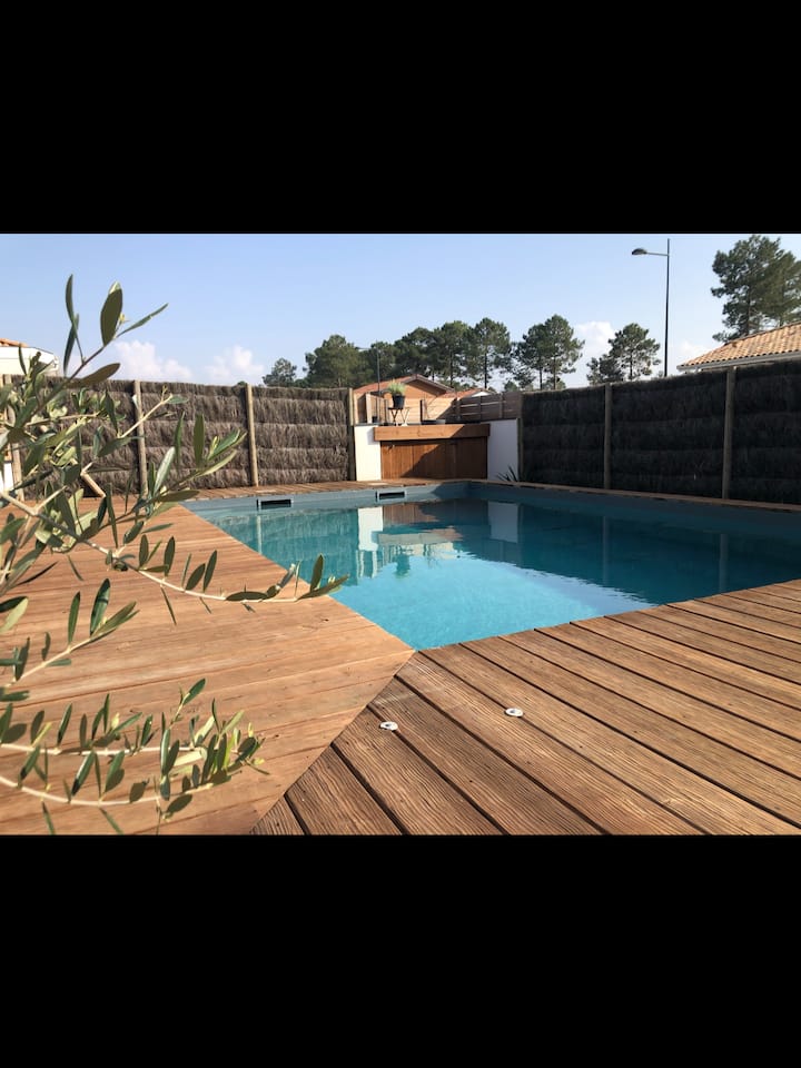 Villa Avec Piscine Proche Océan - Mimizan