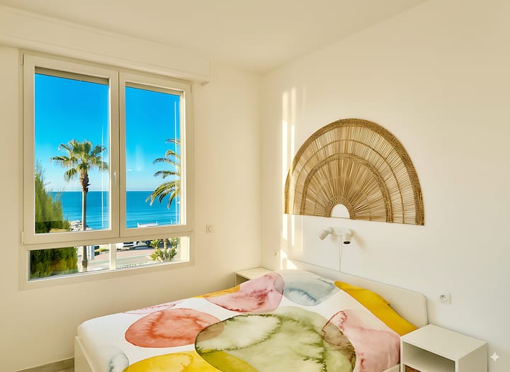 Studio Vue Mer Panoramique | Clim | Arrivée 24/7 - 卡涅