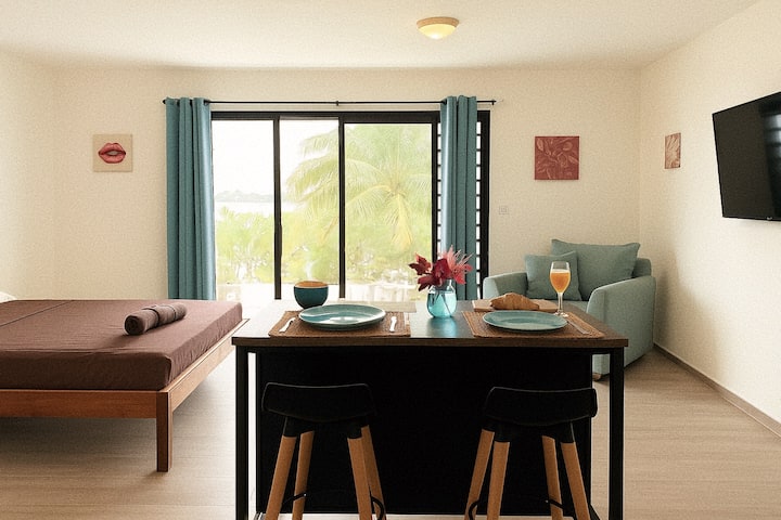 Studio Charmant En Bord De Mer - Climatisation - Bora-Bora