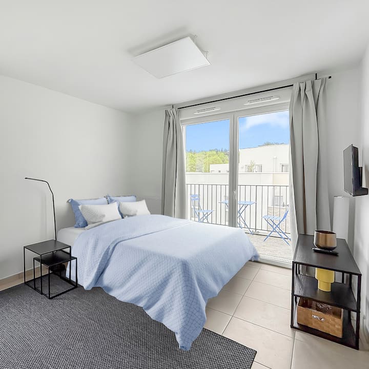 Studio Lumineux Avec Balcon Privé Et Parking - Triel-sur-Seine
