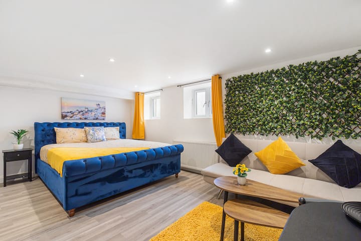 F2 Modern Studio Flat - Prime Tv - Parking - Wi-fi - Dunstable
