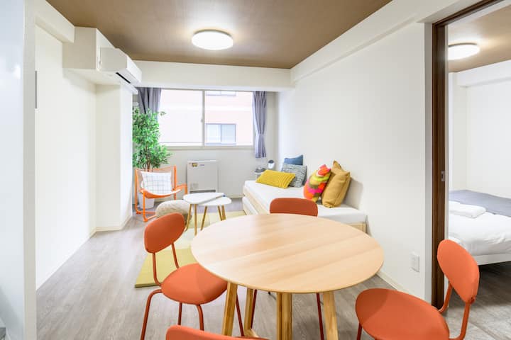 1br/地下鉄徒歩1分/ローカルフード/札幌駅から2駅 乗車3分/無料駐車場 -C203 - Sapporo