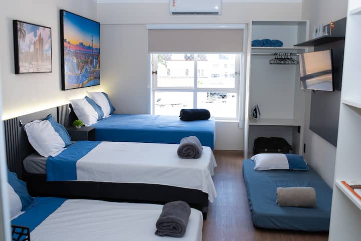 Apê Novíssimo 34 C/ Ac.(quente/frio) Fácil Acesso - Campinas