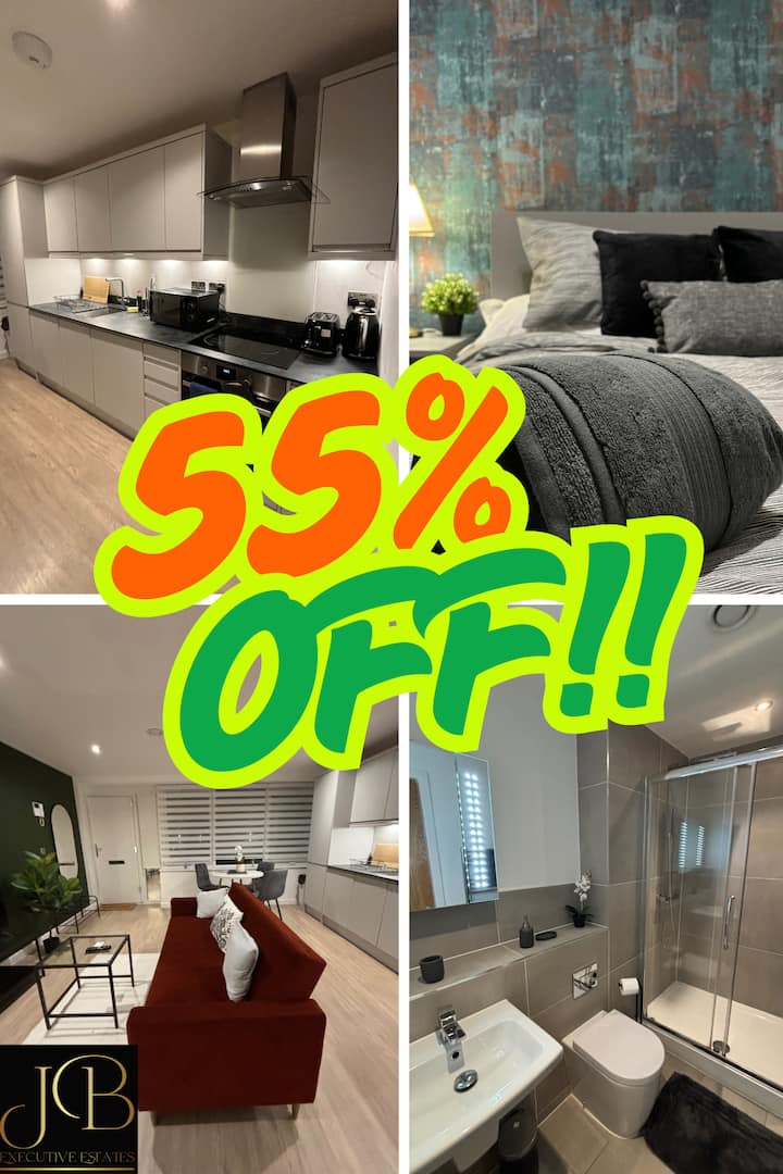 55 %| Long Stays Relocator & Business|wifi-parking - 沃金