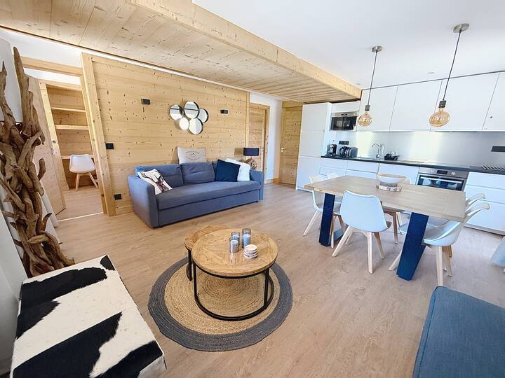 Lestanières-lechaberton Appartement 8p.front Neige - Montgenèvre