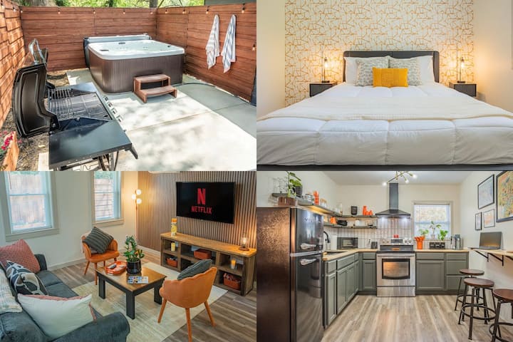 Modern Knox Retreat : Hot Tub-gas Grill-patio-pets - Knoxville, TN