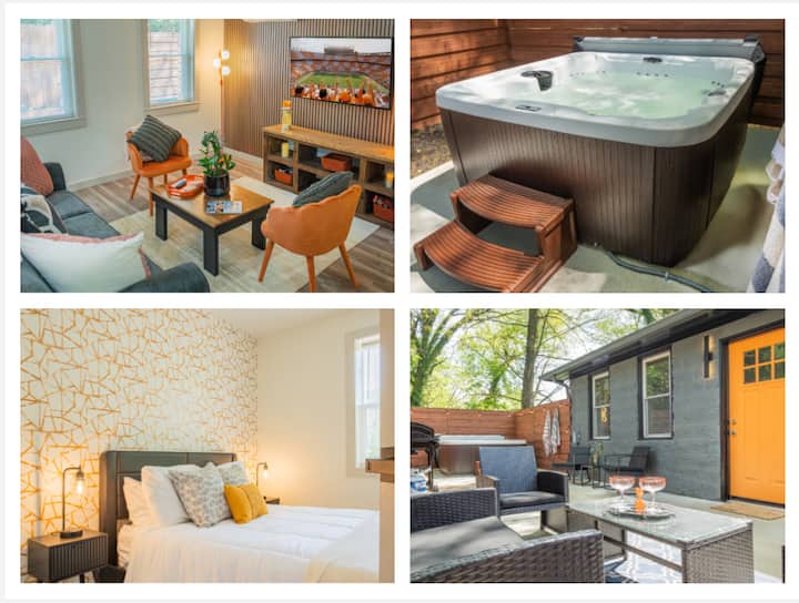 Knoxville Modern Comfort: Hot Tub-patio-grill-pets - Neyland Stadium Knoxville