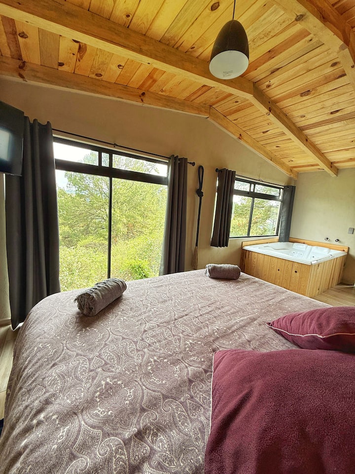 Cabaña El Secreto | Jacuzzi Con Vista Al Bosque - La Manzanilla de La Paz