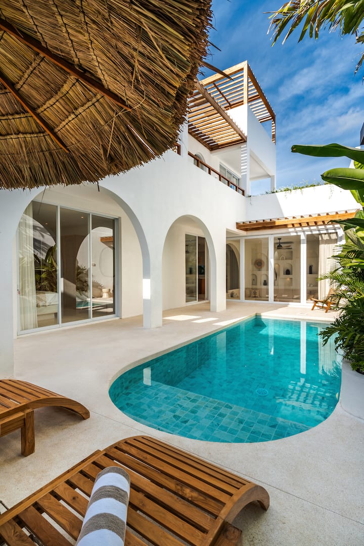 Chic 3br Wellness Villa With Pool Sauna & Ice Bath - Bali