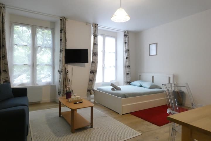 Studio Central Calme + Baignoire – Gare à Pied - Nantes