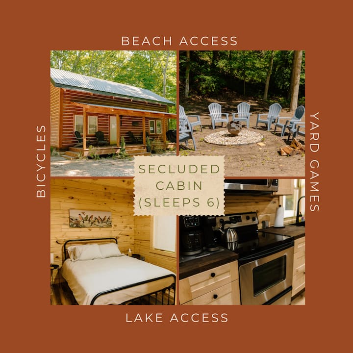 Secluded Cabin W/ Beach Access + Fire Pit - South Haven, MI