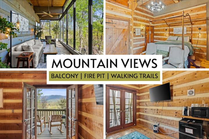Cozy Retreat|balcony Views|trails, Koipond&firepit - Townsend, TN