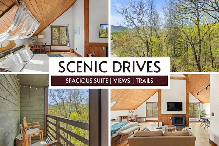 King Suite W/ Skylights|sofa Lounge|balcony+trees - Townsend, TN