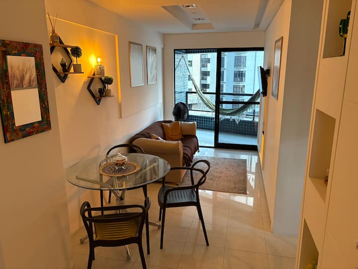 Flat A 100m Da Praia Com Piscina - Recife