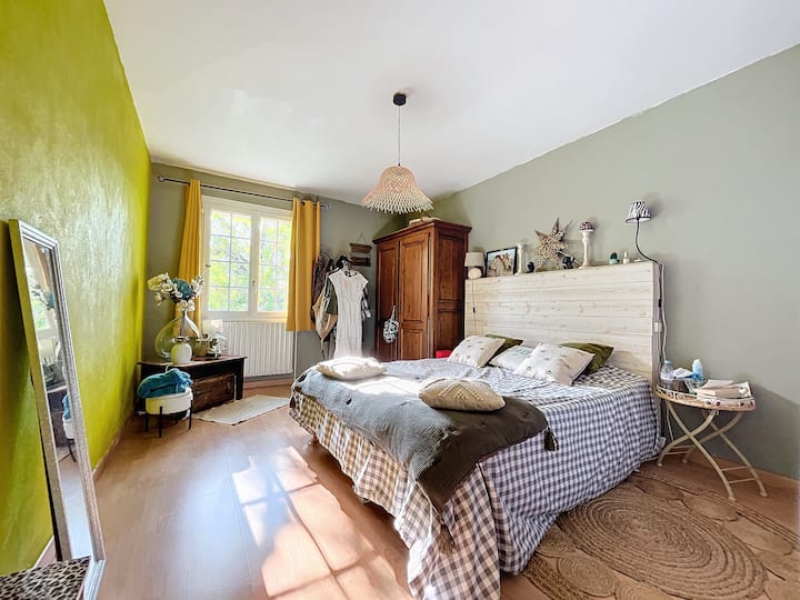 Maison Les Volets Rouges – Jardin, Calme & Wifi - Loriol-sur-Drôme