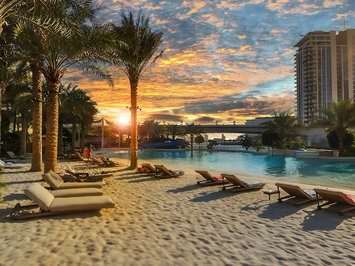Luxury Apt | Private Beach With Cooled Sand - Dubai