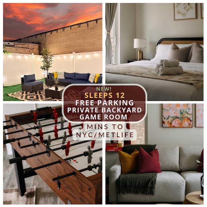 New! Modern-free Parking |Game&yard|nr Nyc|metlife - New York City